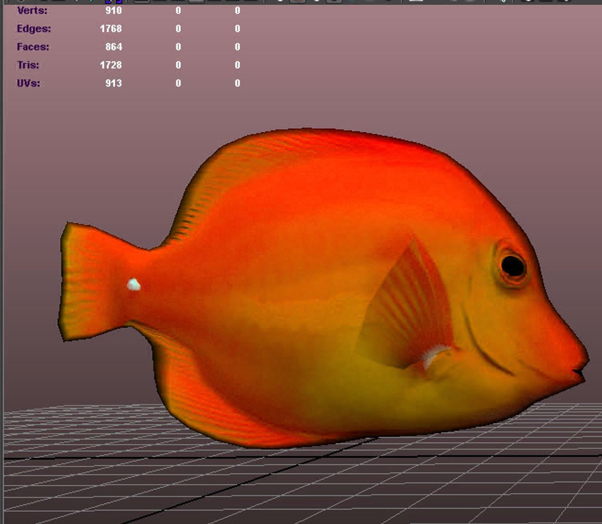3D Gold Cheek Butterfly Fish - TurboSquid 1244908