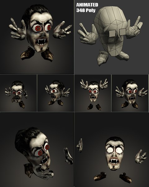 mini vampire 3d model