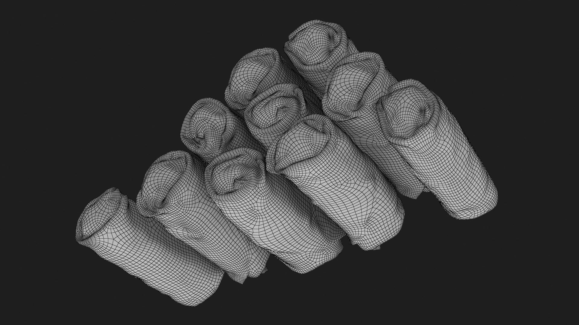 3D Spring Roll Pile model - TurboSquid 2161196