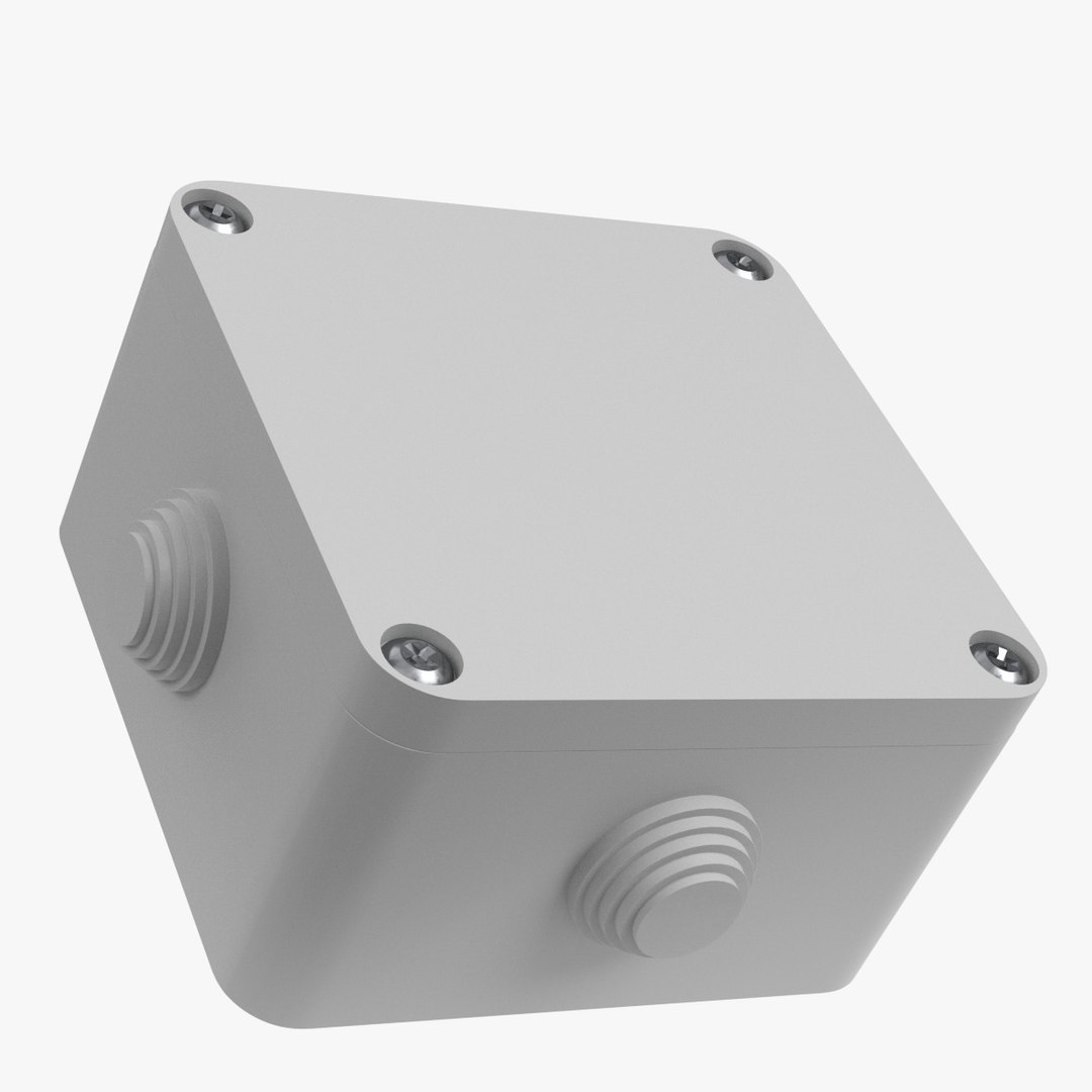 3D model Square junction box 2 - TurboSquid 1863658