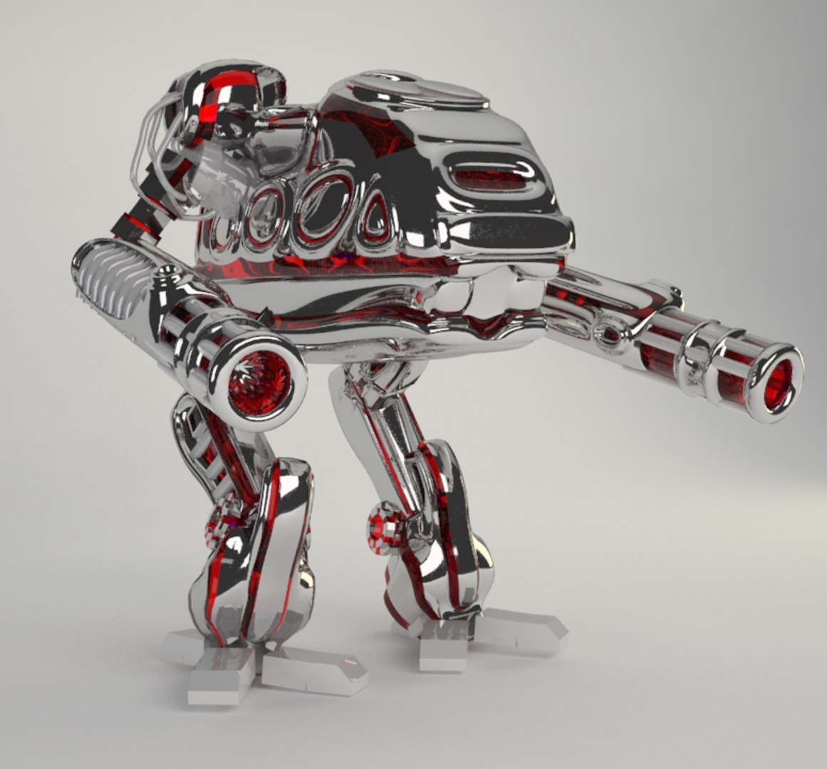 3dsmax Hight Mech Robot