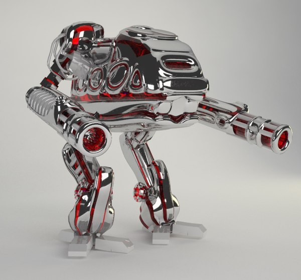 3dsmax hight mech robot