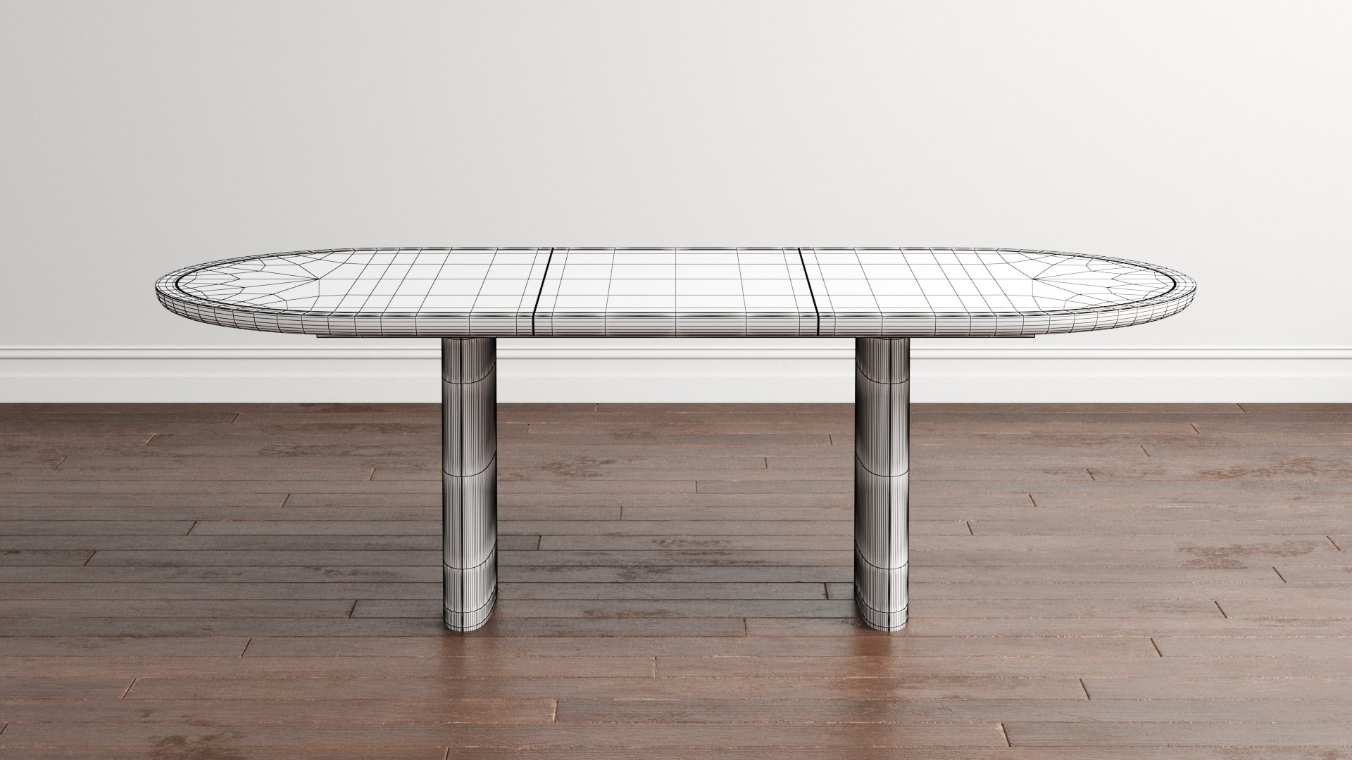 Tulip Upholstered Dining Armchair And Radius Table 3D Model ...