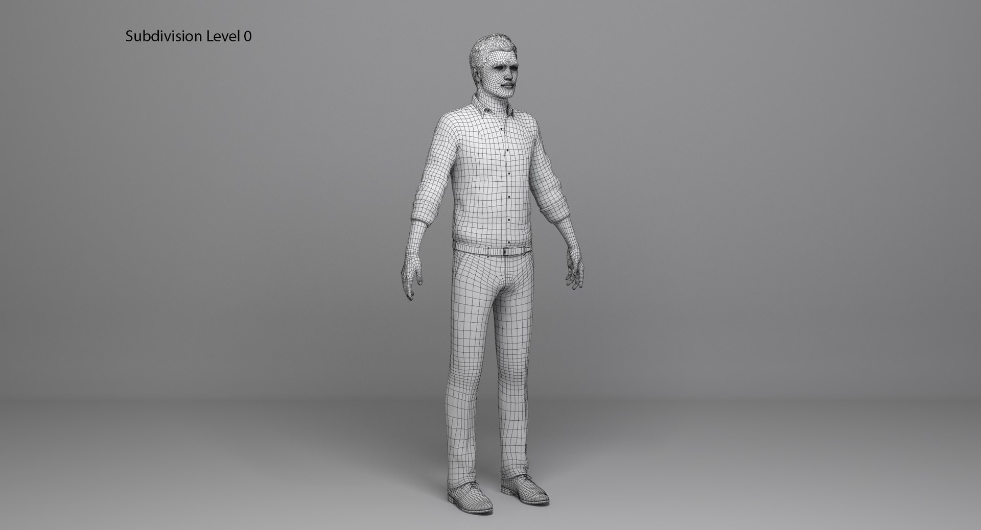 3d model rigged male