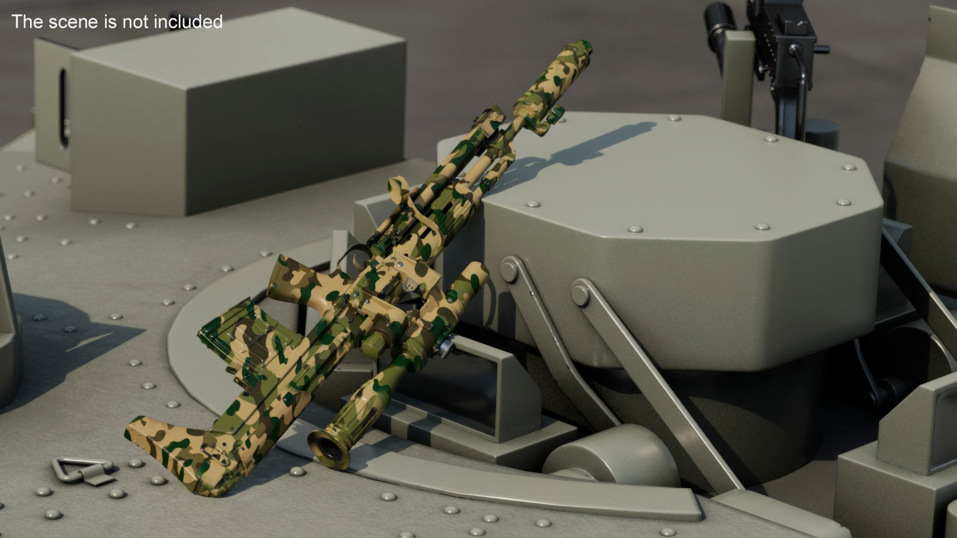 Camouflage Sniper Rifle Dragunov SVU With Scope 3D Model - TurboSquid ...