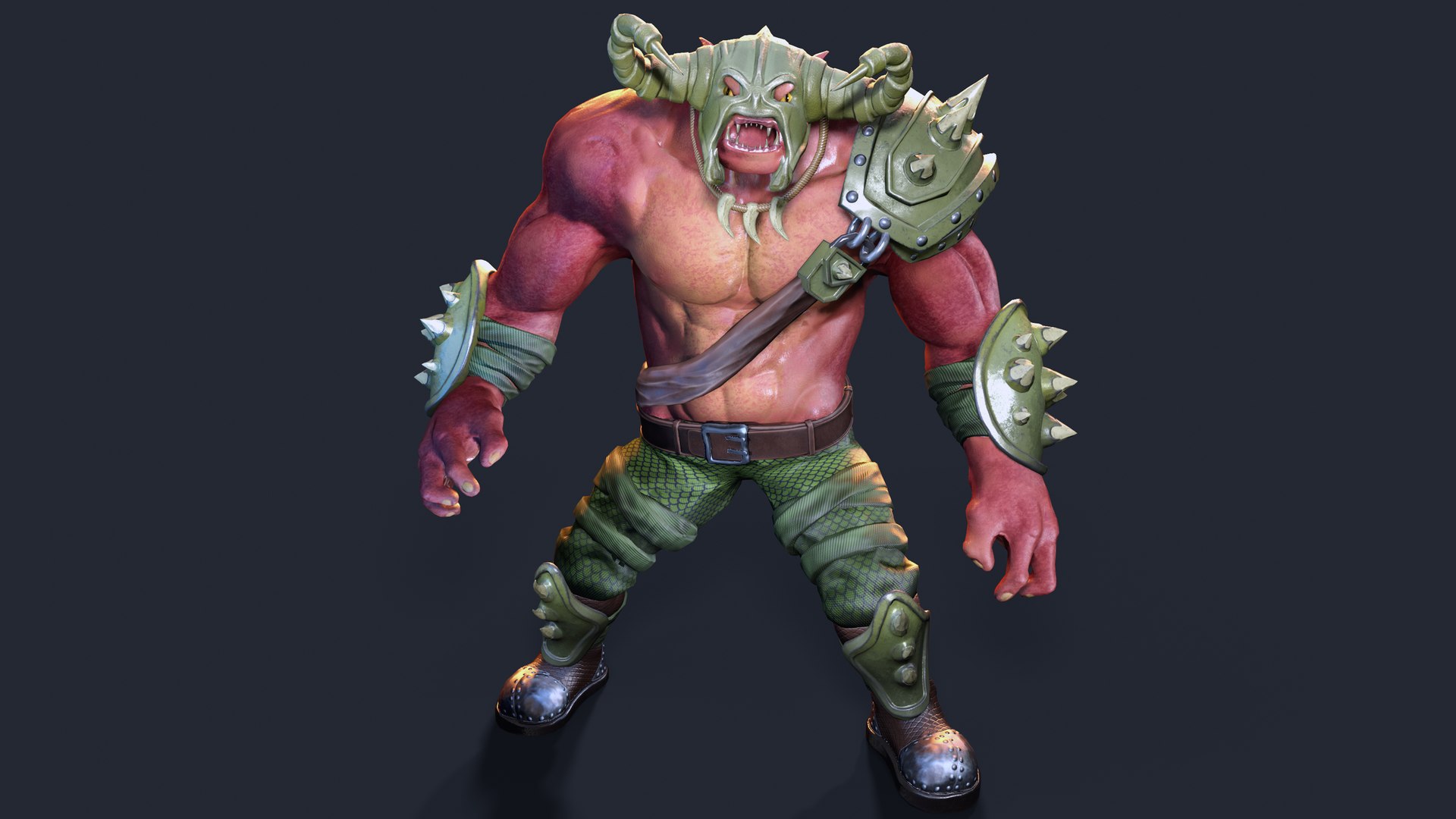Orc Warrior Low-poly 3D Model 3D Model - TurboSquid 1924857