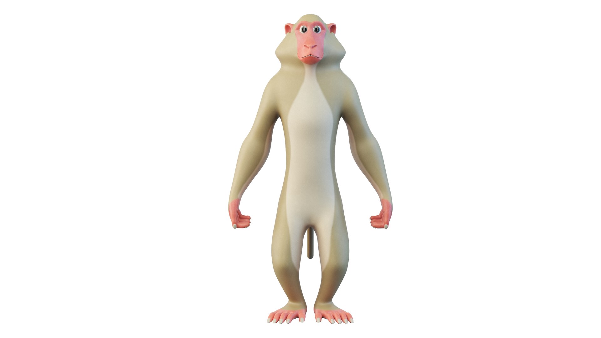 Cartoon Monkey Character 3D - TurboSquid 2107164