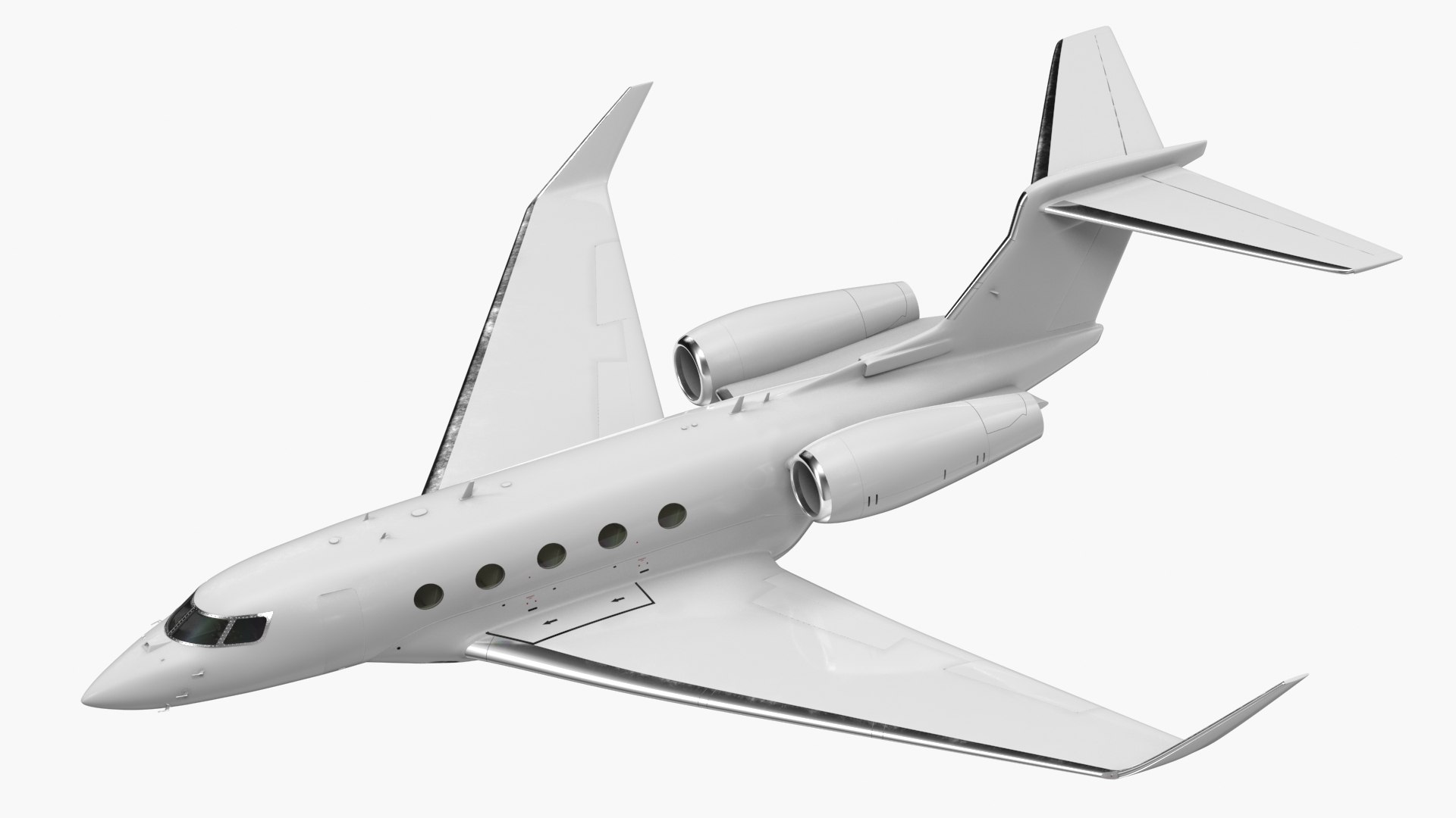 Twin Engine Business Jet Flight 3D model - TurboSquid 1978333