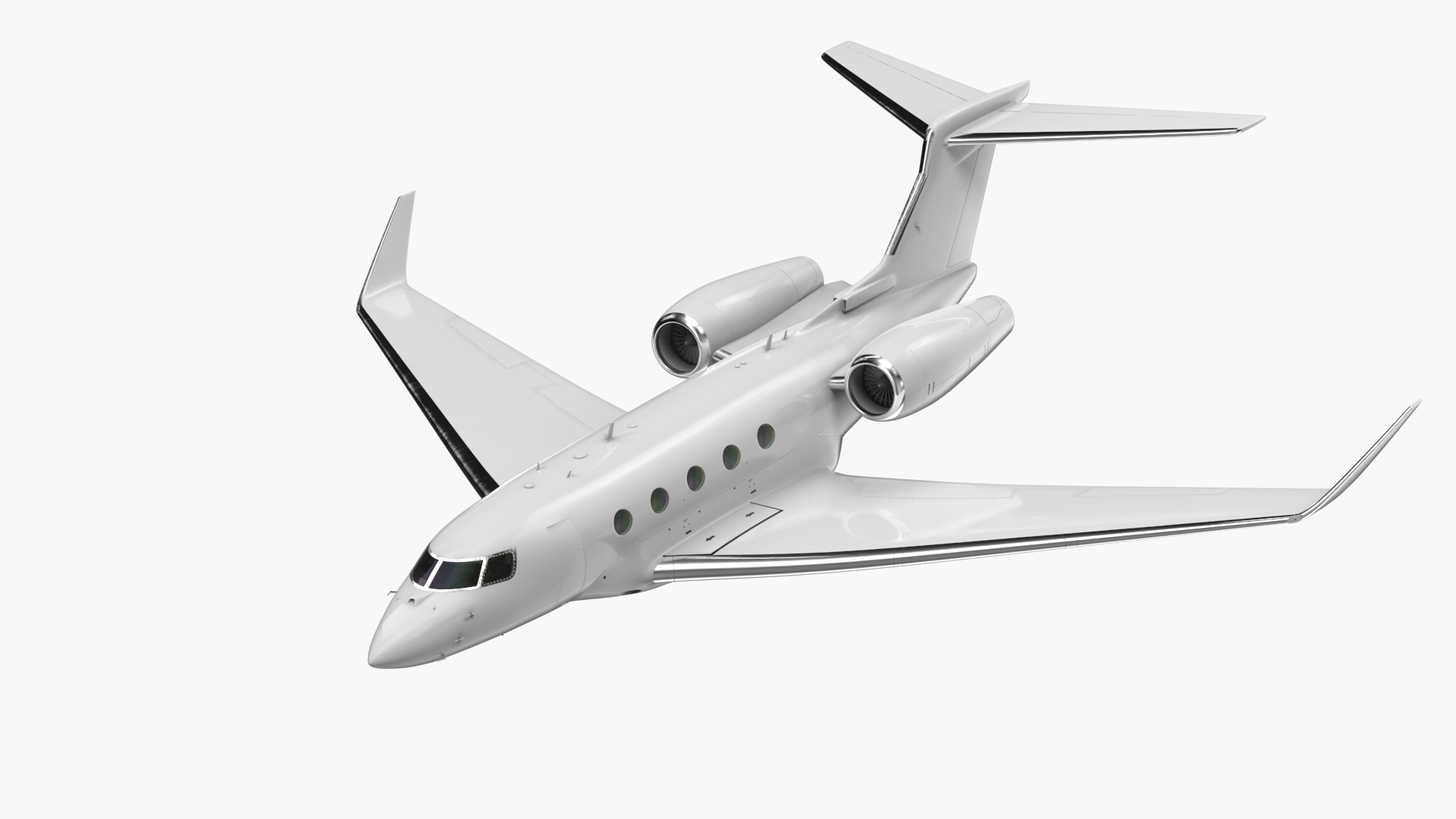 Twin Engine Business Jet Flight 3D Model - TurboSquid 1978333