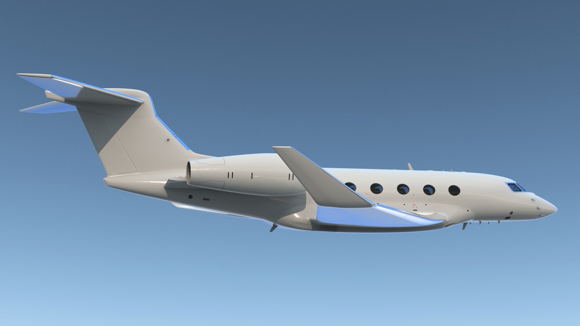 Twin Engine Business Jet Flight 3D model - TurboSquid 1978333