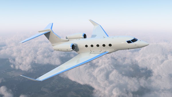 Twin Engine Business Jet Flight 3D model - TurboSquid 1978333