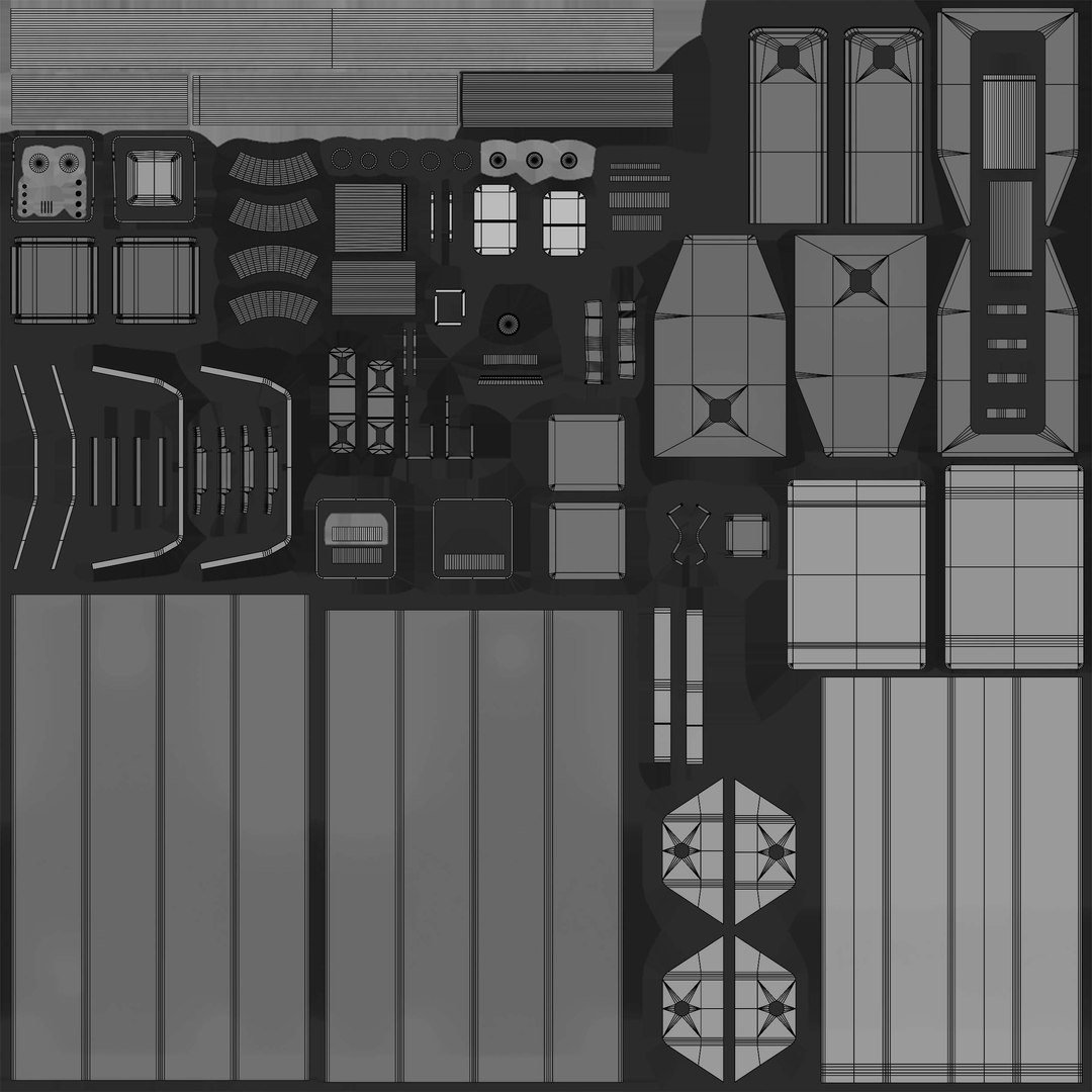 3D Double Drop Chassis 42FT V1 Model - TurboSquid 2286330