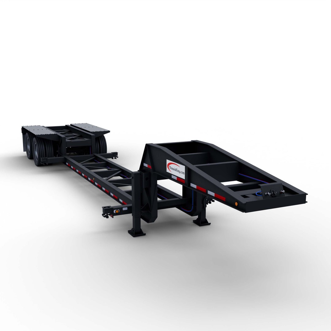3D Double Drop Chassis 42FT V1 Model - TurboSquid 2286330