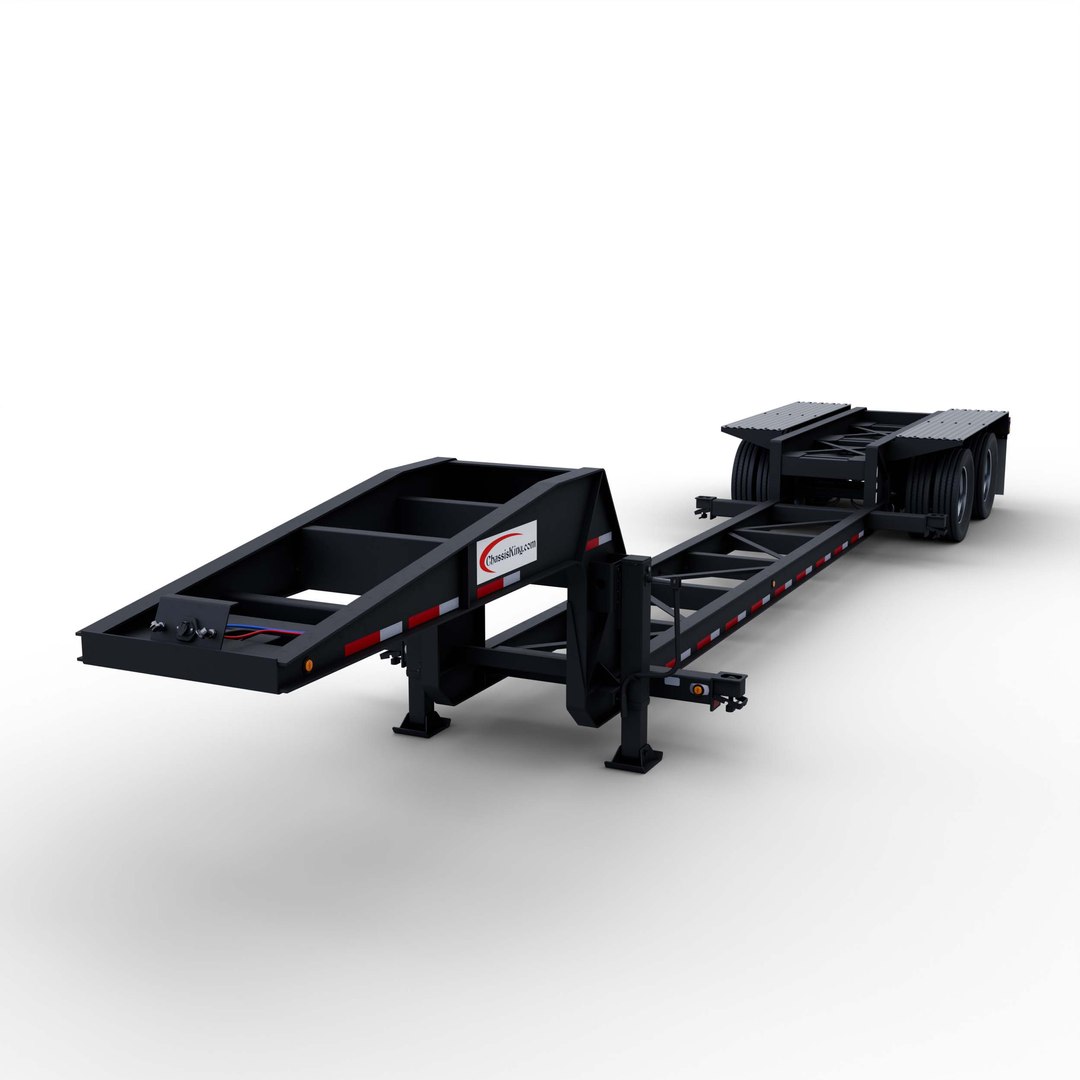3D Double Drop Chassis 42FT V1 Model - TurboSquid 2286330
