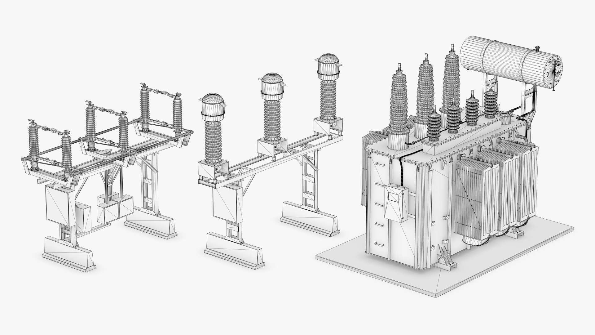 3D Model Electrical Substation - TurboSquid 1985829