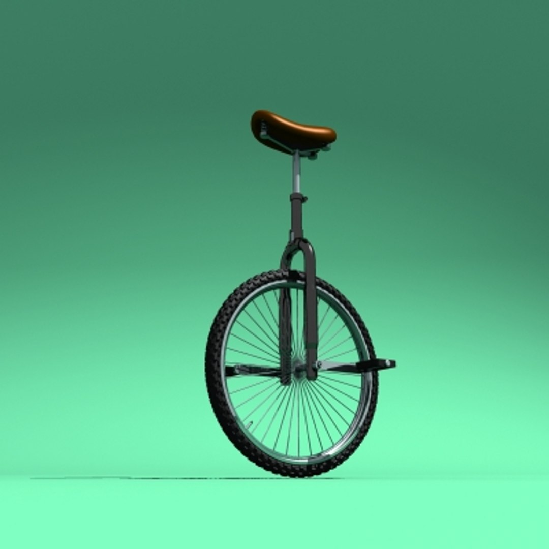Unicycle Cycle 3d Model