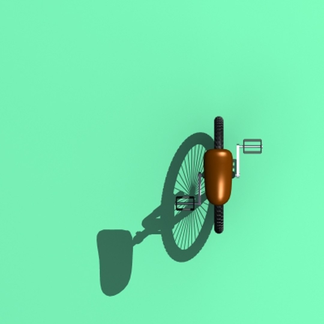 Unicycle Cycle 3d Model