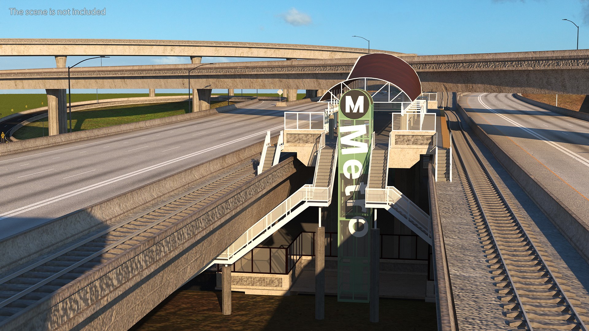 3D Los Angeles Freeway model - TurboSquid 1874718