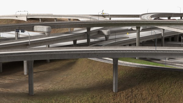 3D Los Angeles Freeway model - TurboSquid 1874718