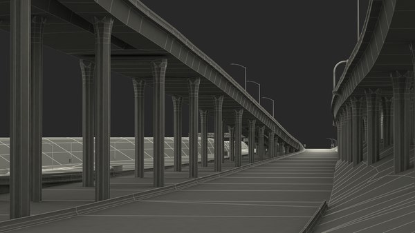 3D Los Angeles Freeway model - TurboSquid 1874718