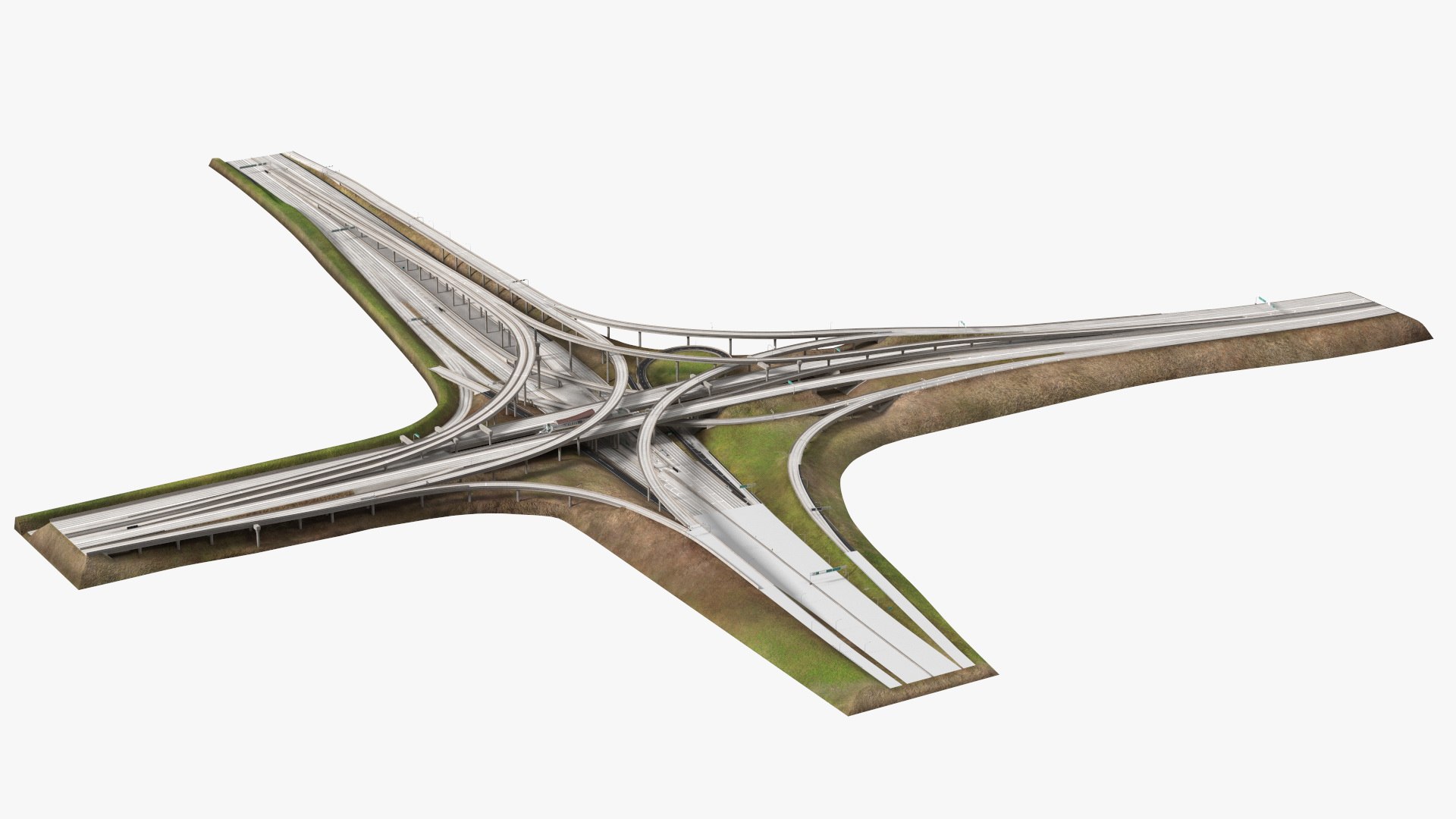 3D Los Angeles Freeway model - TurboSquid 1874718
