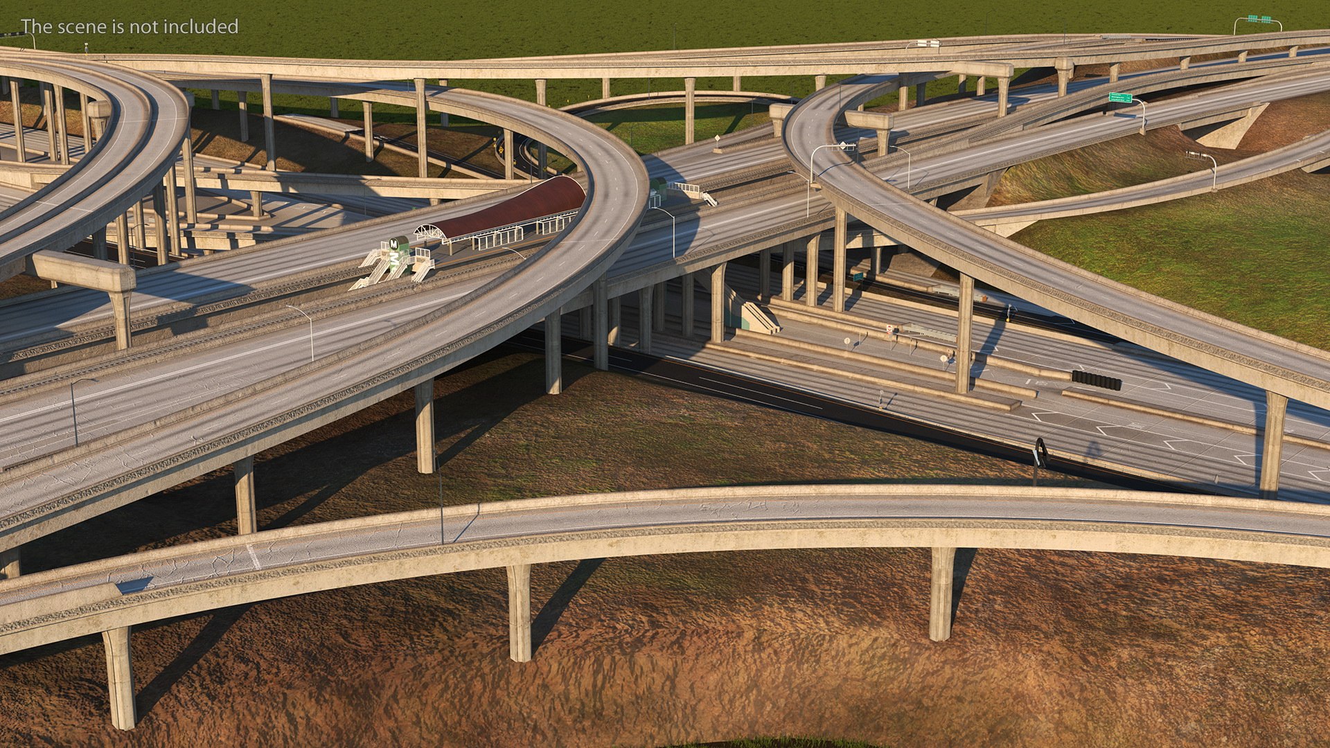3D Los Angeles Freeway model - TurboSquid 1874718