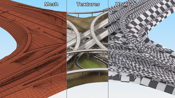 3D Los Angeles Freeway model - TurboSquid 1874718