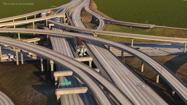 3D Los Angeles Freeway model - TurboSquid 1874718