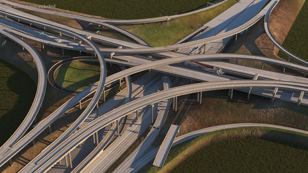 3D Los Angeles Freeway model - TurboSquid 1874718