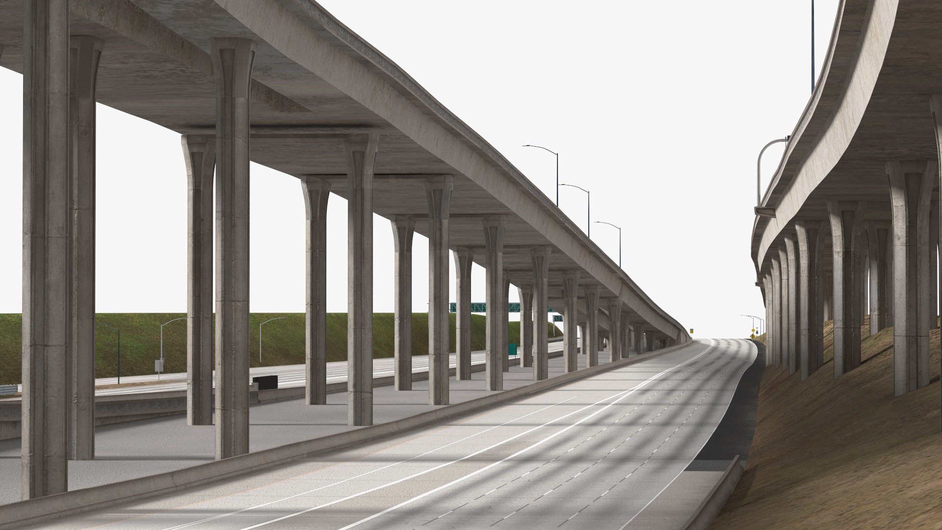3D Los Angeles Freeway model - TurboSquid 1874718