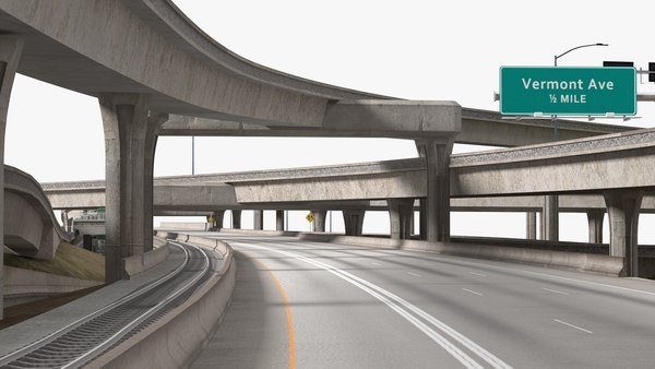 3D Los Angeles Freeway model - TurboSquid 1874718