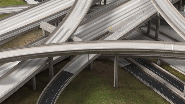 3D Los Angeles Freeway model - TurboSquid 1874718