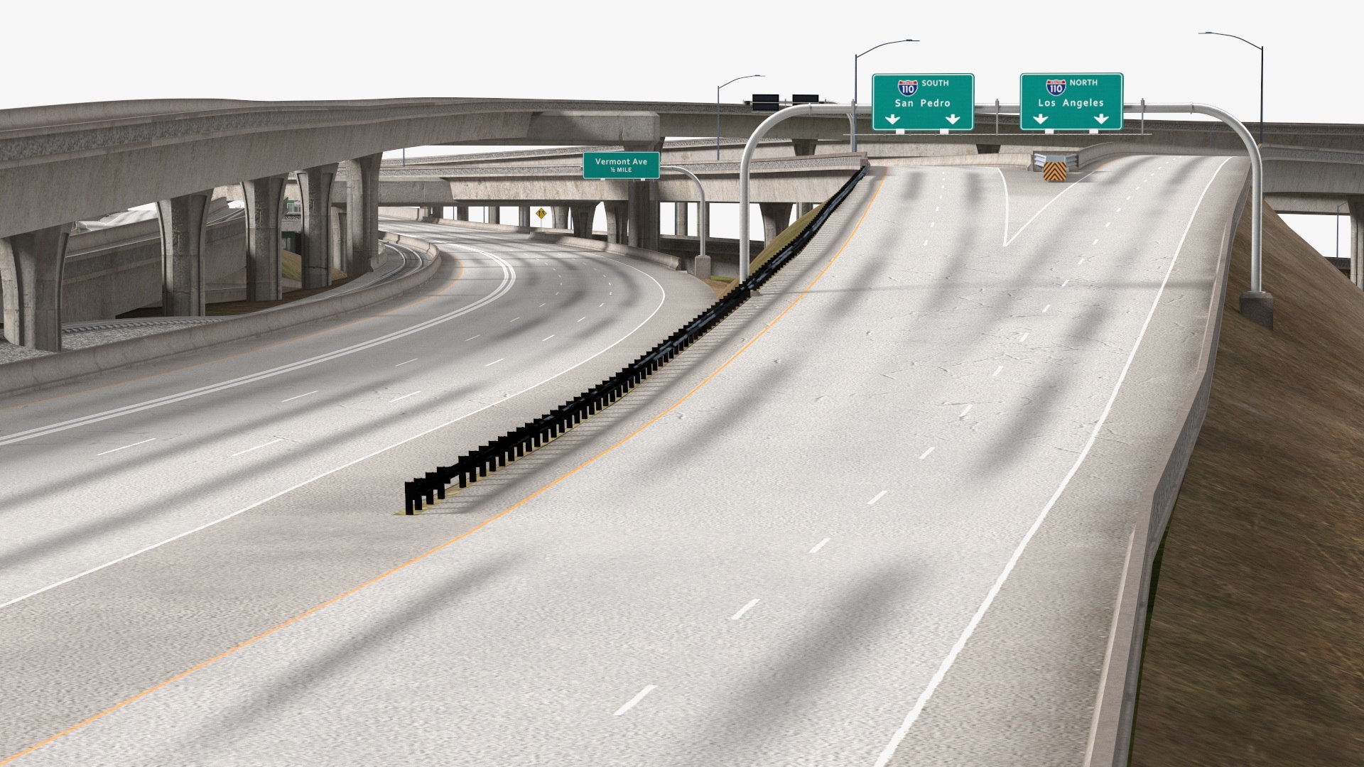 3D Los Angeles Freeway model - TurboSquid 1874718