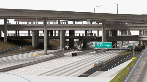3D Los Angeles Freeway model - TurboSquid 1874718