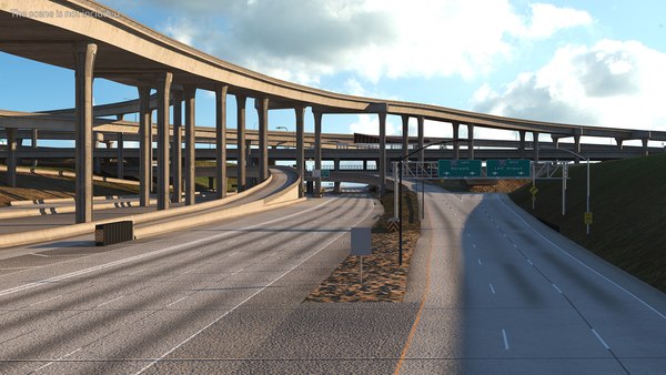 3D Los Angeles Freeway model - TurboSquid 1874718