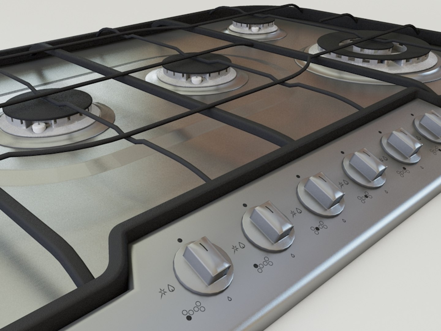 Max 6 Ring Gas Hob