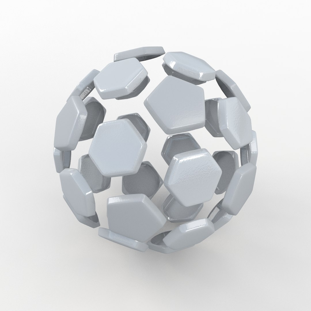 3d Soccer Ball White Model