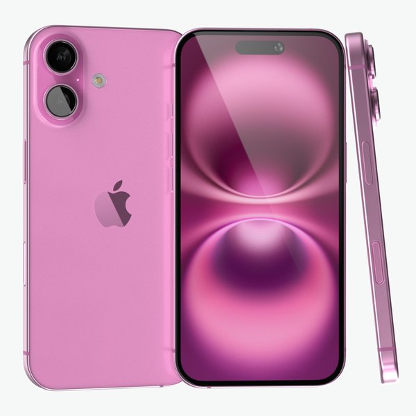 modelo 3d Apple iPhone 16 rosa - TurboSquid 2281277