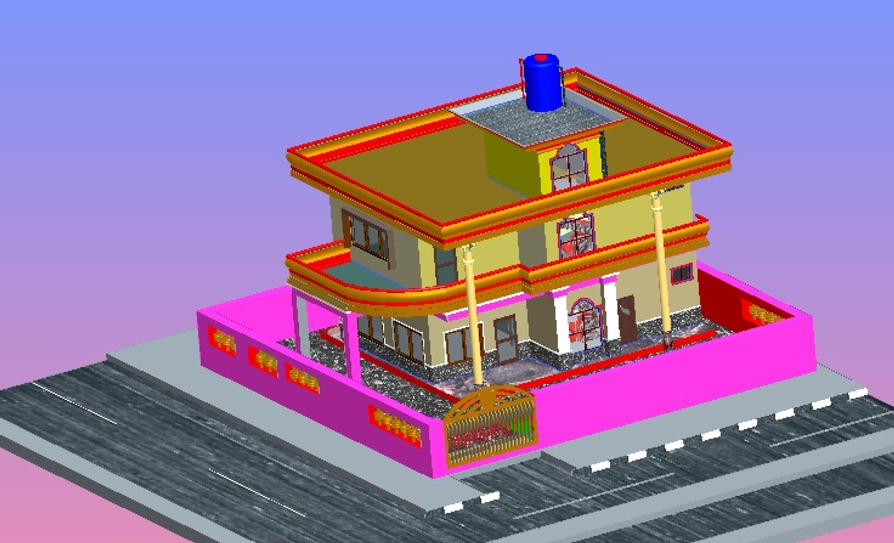 3D model building valley - TurboSquid 1229553