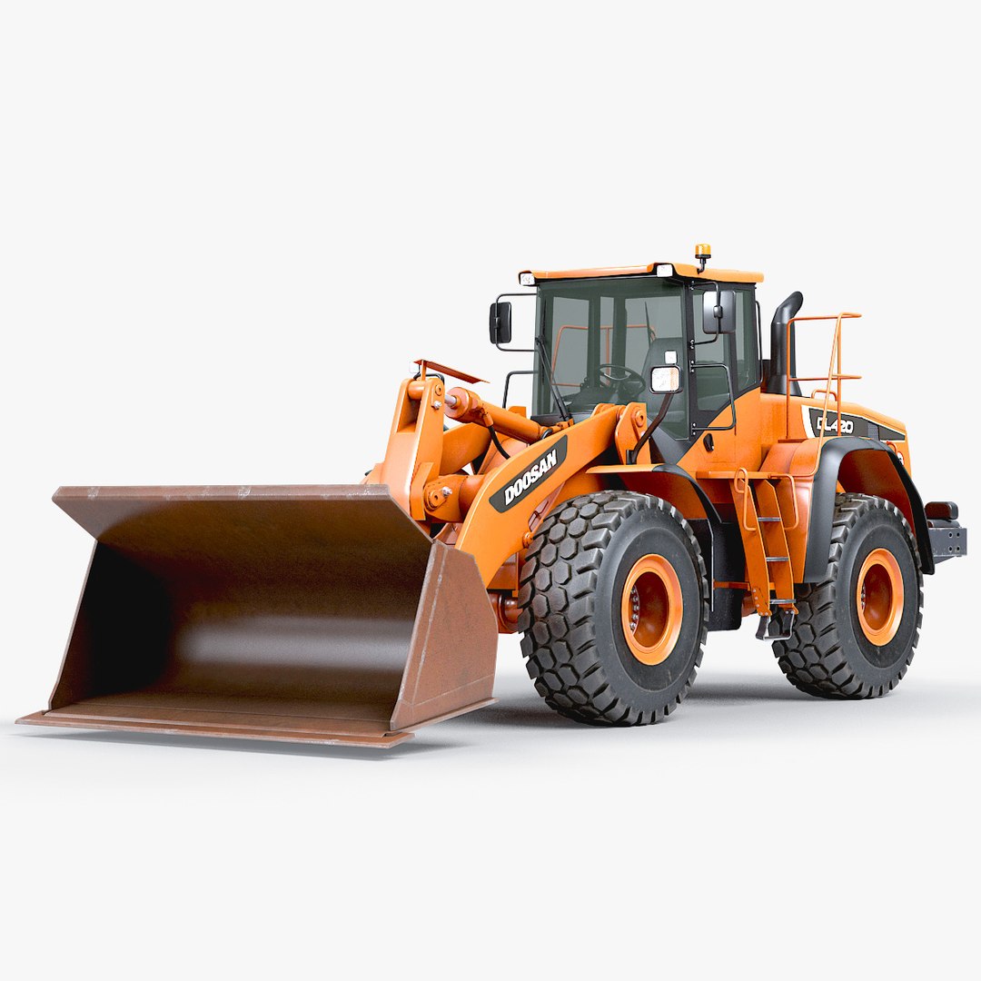 3D Front Loader Doosan DL 420 model - TurboSquid 1737078