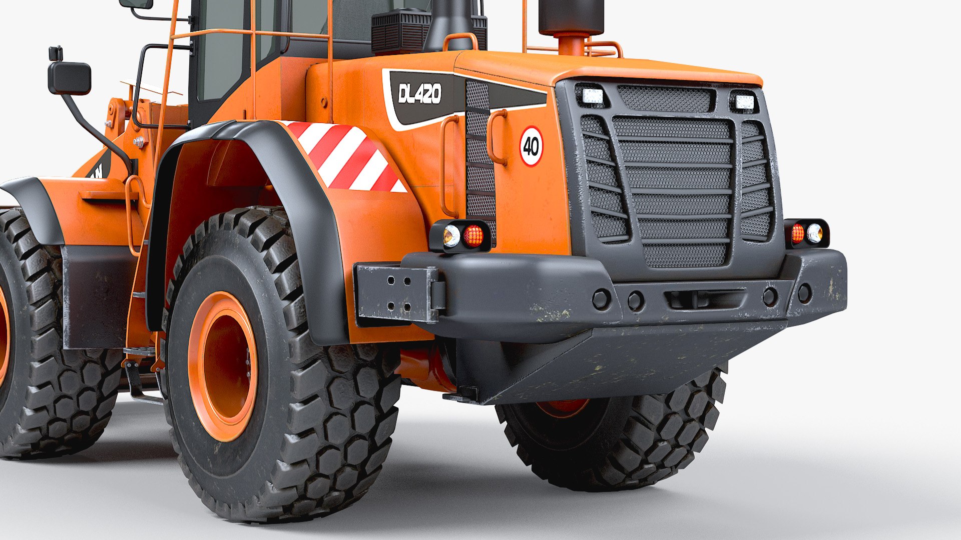 3D Front Loader Doosan DL 420 Model - TurboSquid 1737078