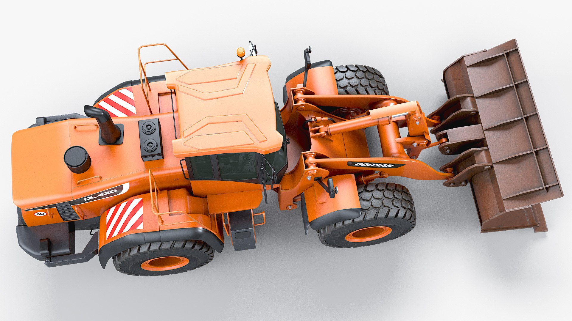 3D Front Loader Doosan DL 420 Model - TurboSquid 1737078