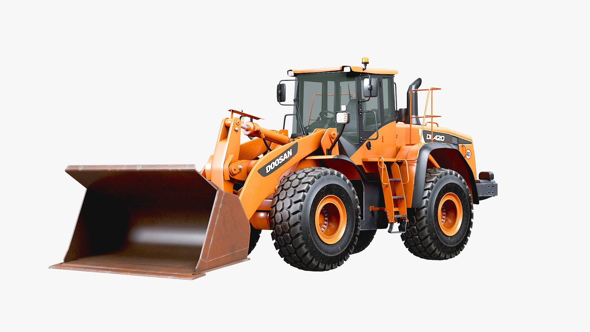 3D Front Loader Doosan DL 420 Model - TurboSquid 1737078