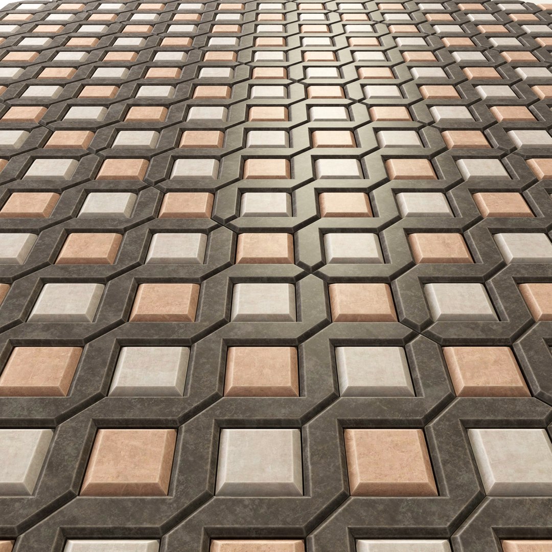 3D Model Tiled - TurboSquid 1485446