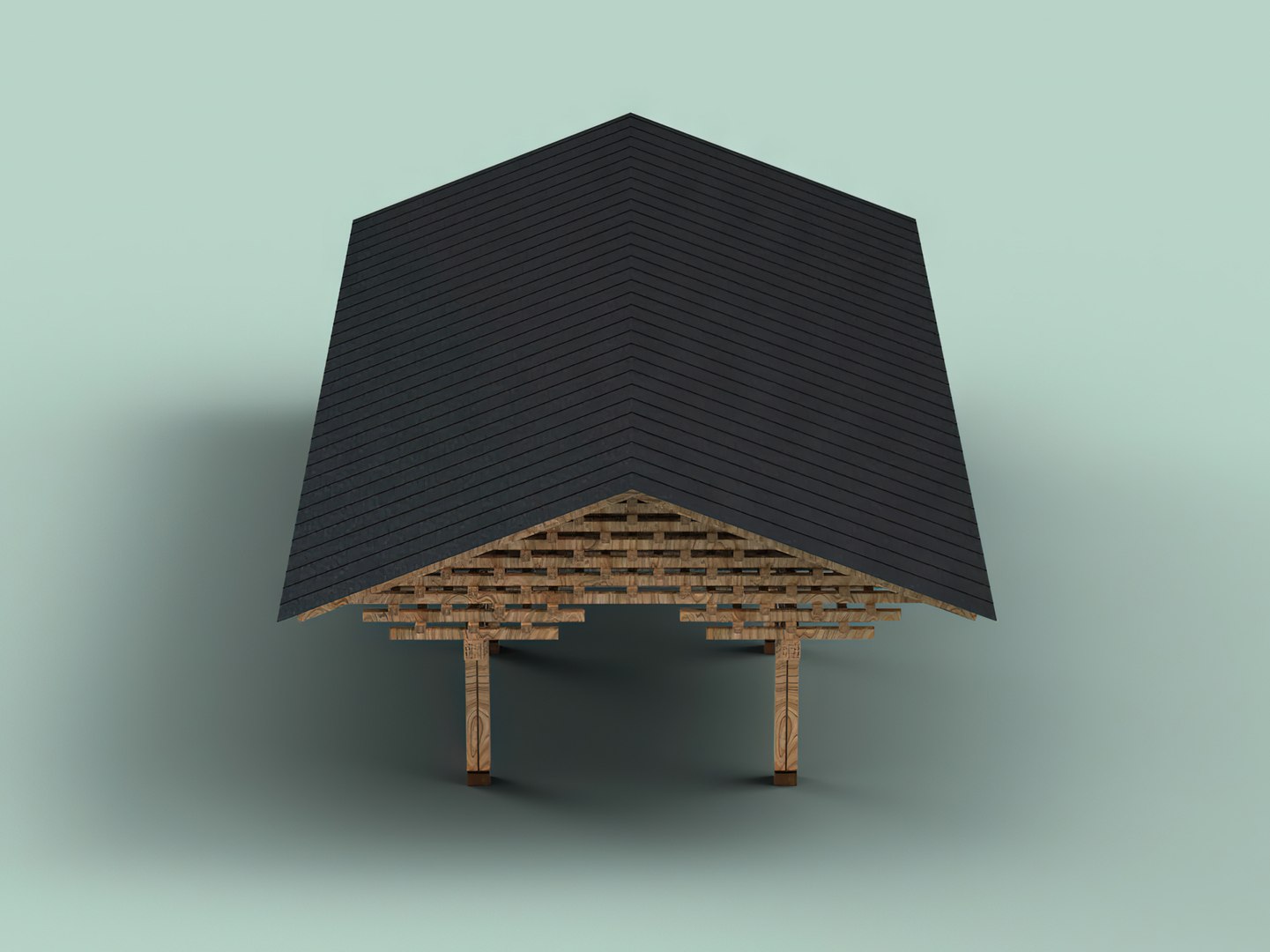Modern Wooden Canopy 3D - TurboSquid 2049049