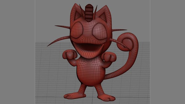 Meowth pokemon 3D model - TurboSquid 1656076