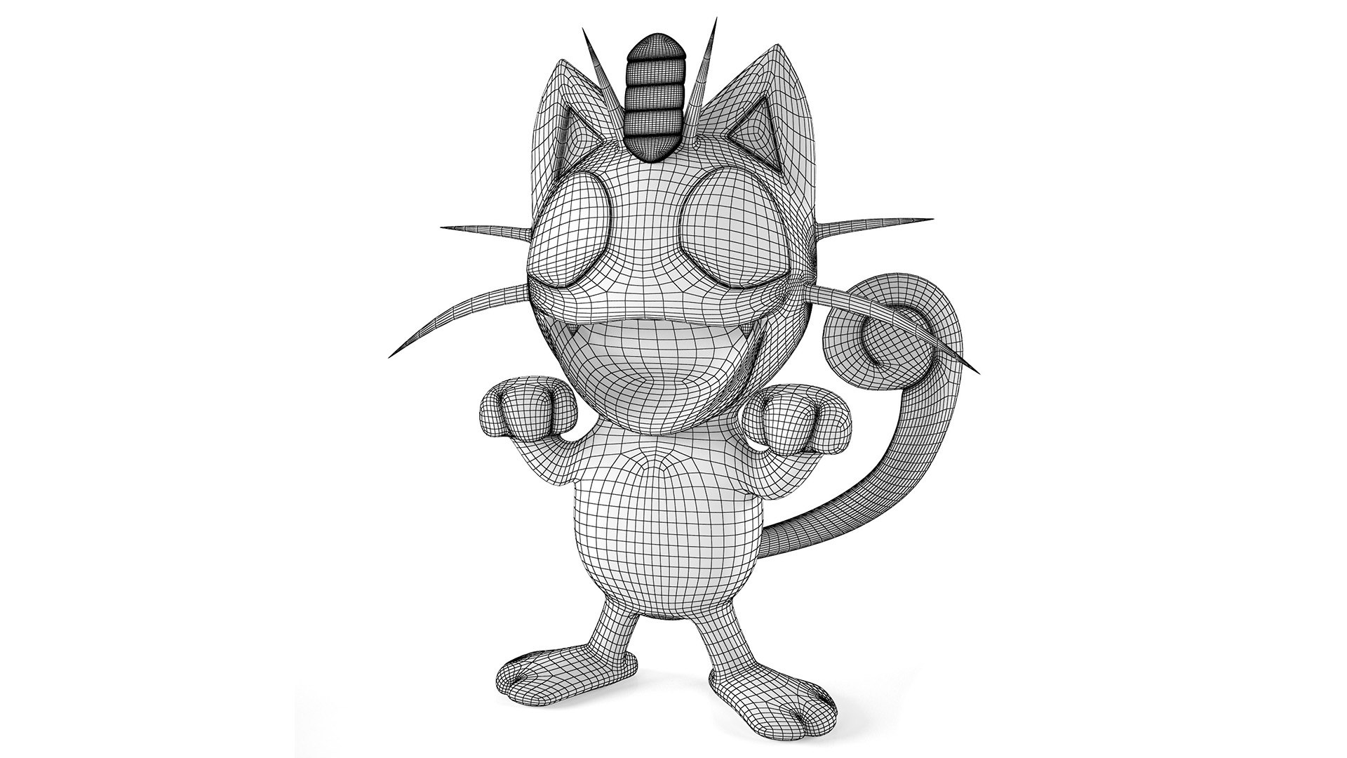 Meowth Pokemon 3D Model - TurboSquid 1656076