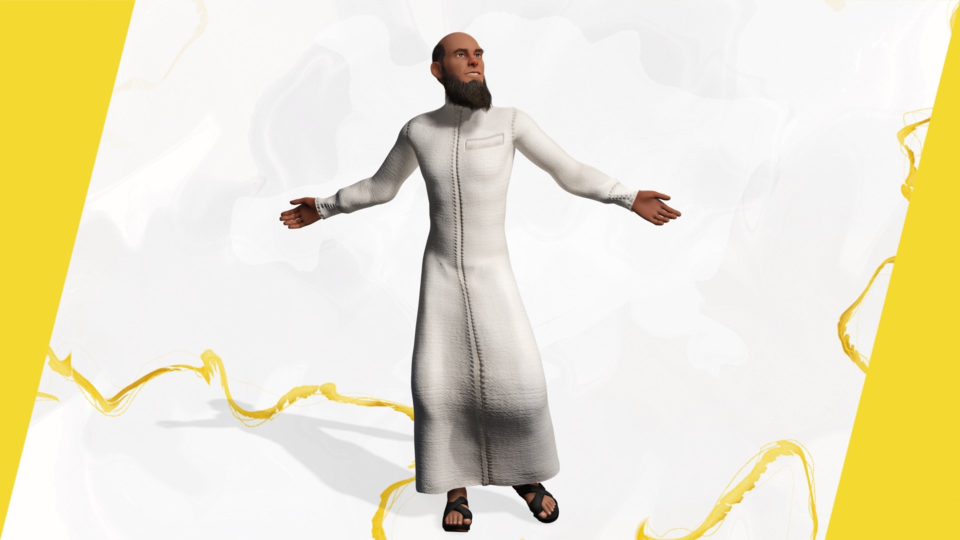 Cartoon Imam Spiritual Leader Muslim Religious 3D Model - TurboSquid ...