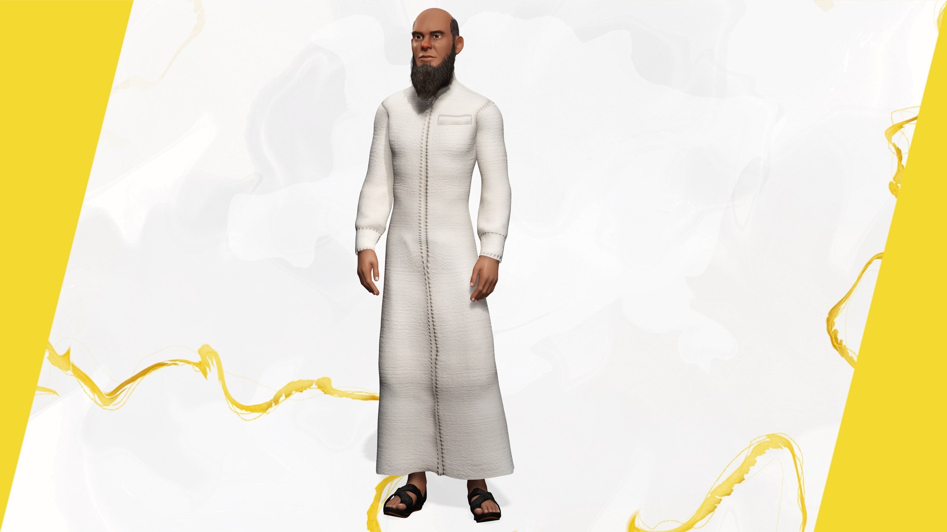 Cartoon Imam Spiritual Leader Muslim Religious 3D Model - TurboSquid ...