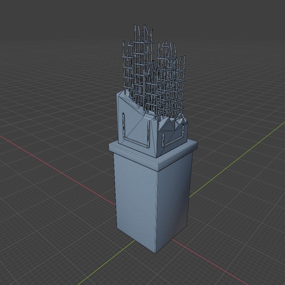 Set Destroyed Bridge 3D Model - TurboSquid 1531735